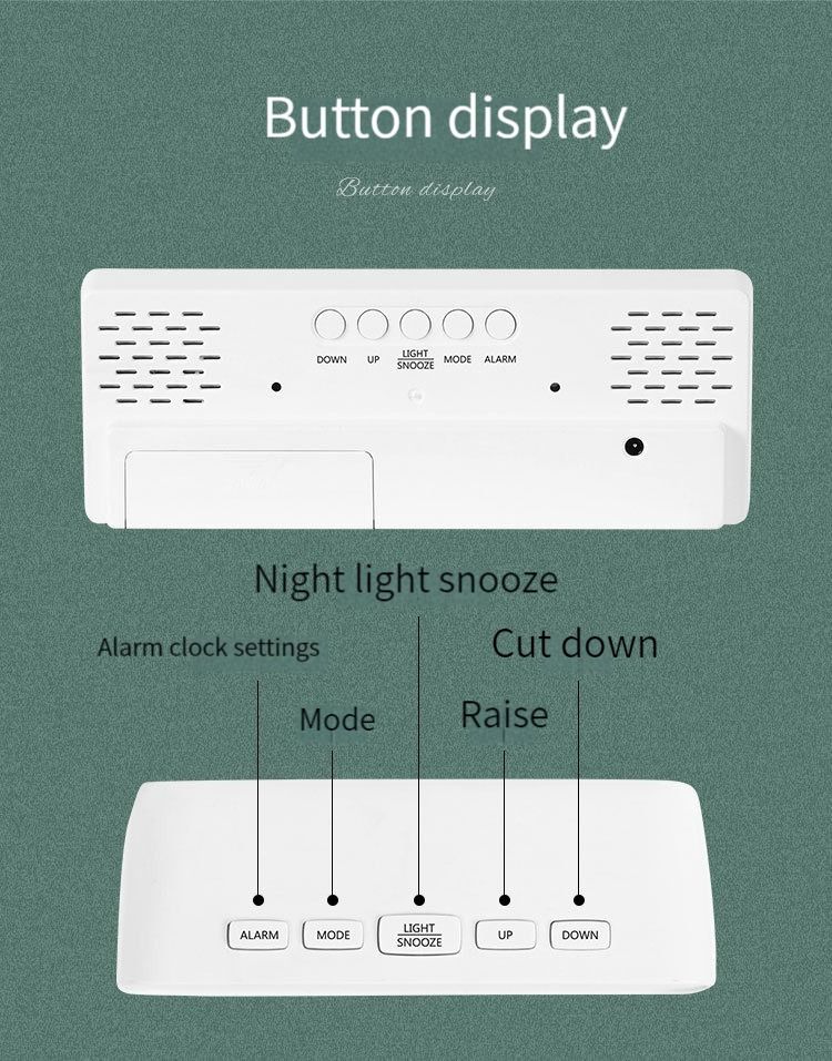 LED Electronic Alarm Clock /Simple digital Clock, Furniture & Home ...