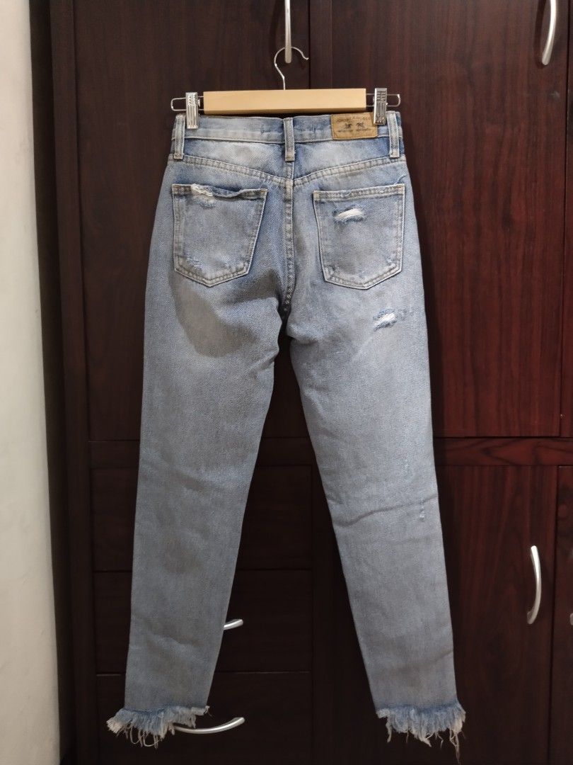 Light Blue Maong Pants From Taiwan on Carousell