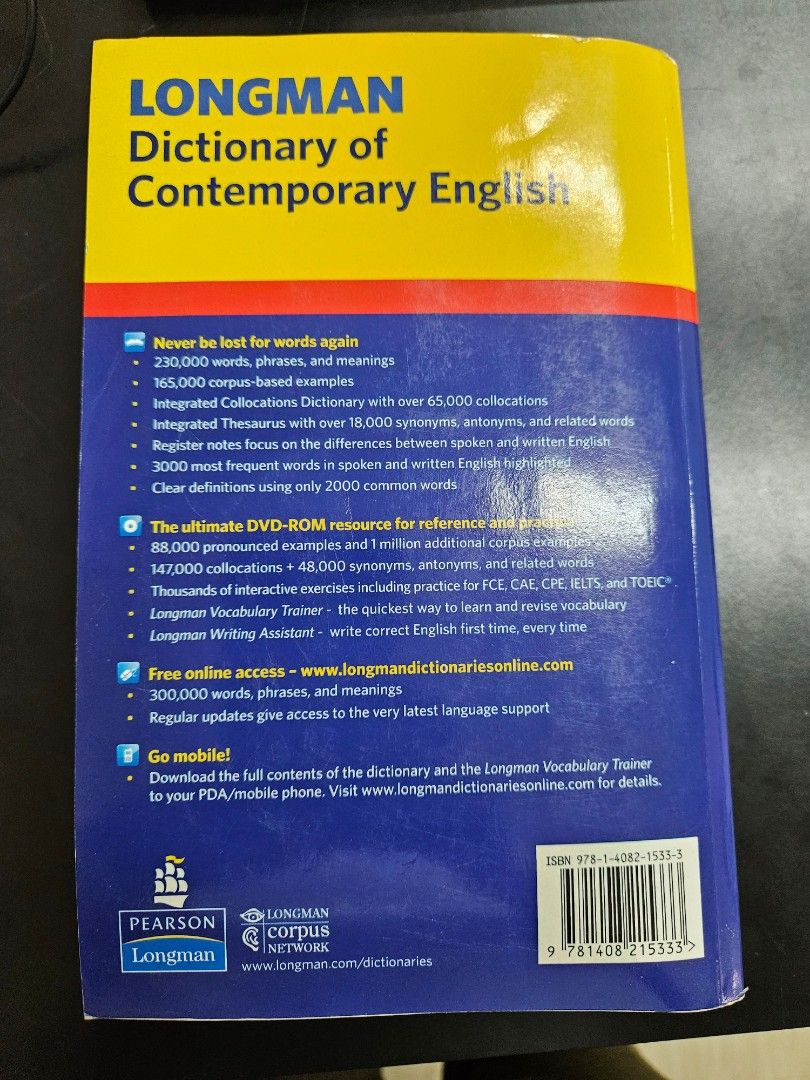 Longman dictionary, Hobbies & Toys, Books & Magazines, Textbooks on ...