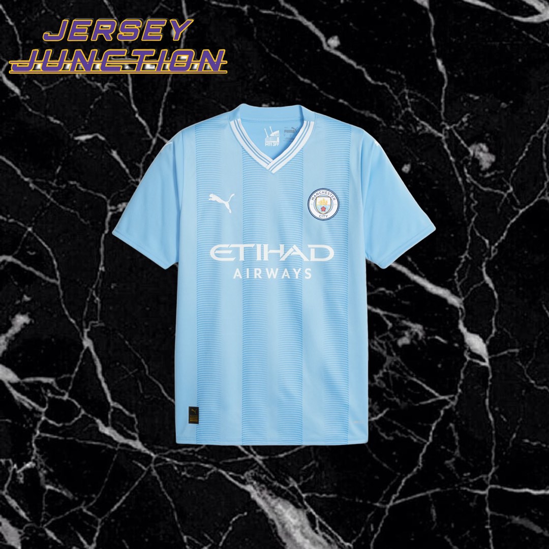 Manchester City Home Kit 23/24, Men's Fashion, Activewear on Carousell