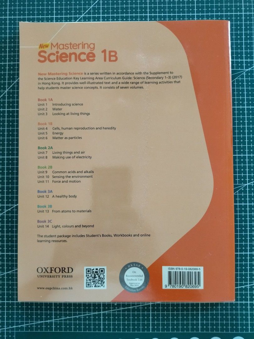 Mastering Science 1B, 興趣及遊戲, 書本 & 文具, 教科書 - Carousell