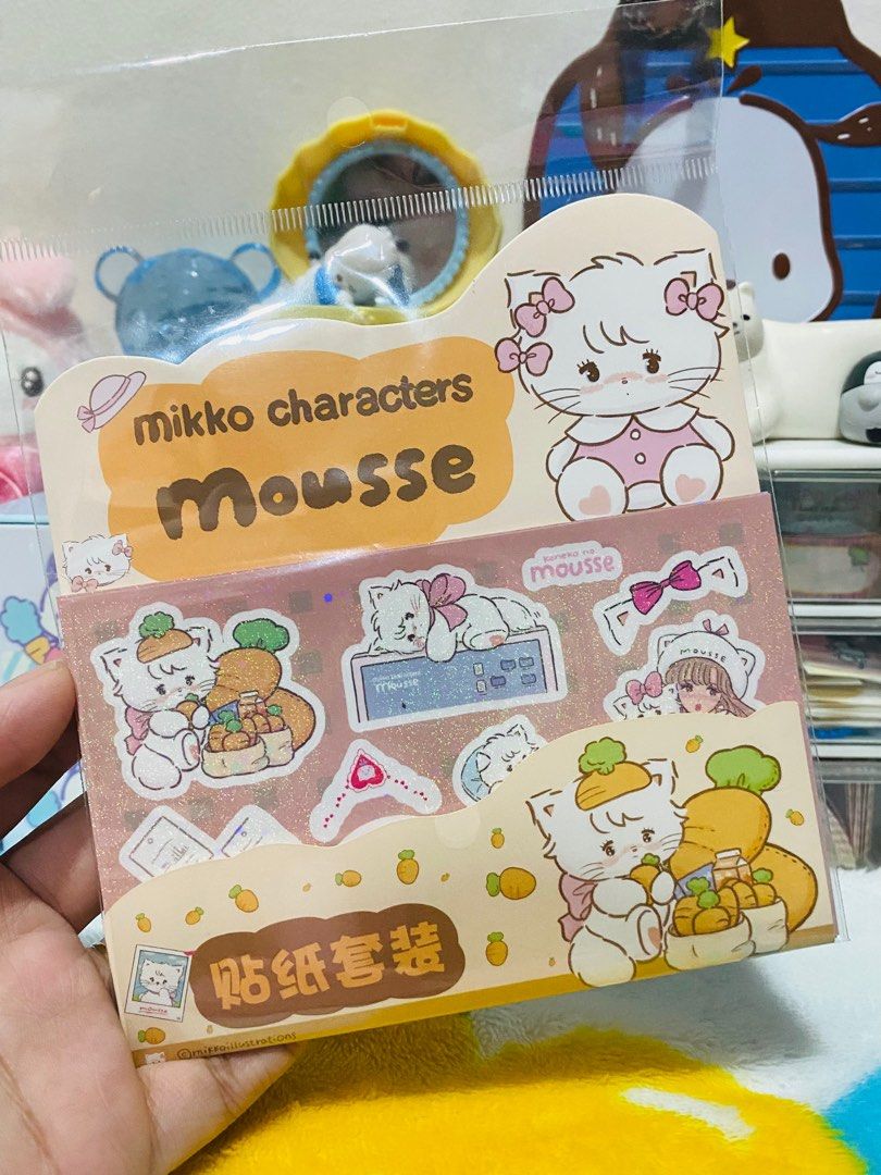 Mikko Illustration Mousse Sticker Set, Hobbies & Toys, Stationary ...