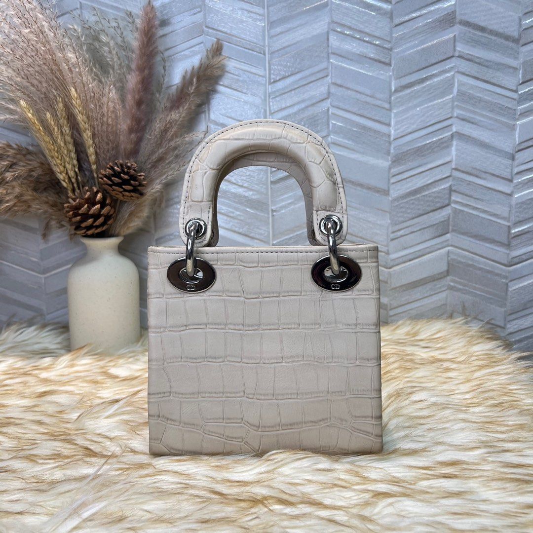 Mini Lady Dior in Exotic Cros Skin Leather, Luxury, Bags & Wallets on ...