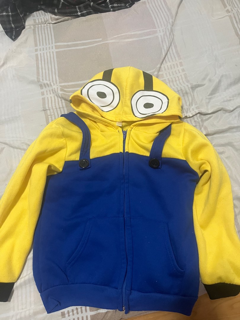 Minion jacket, Babies & Kids, Babies & Kids Fashion on Carousell