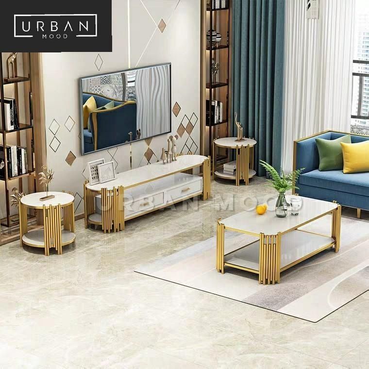 MOROCCO Luxury Marble TV Console, Furniture & Home Living, Furniture ...