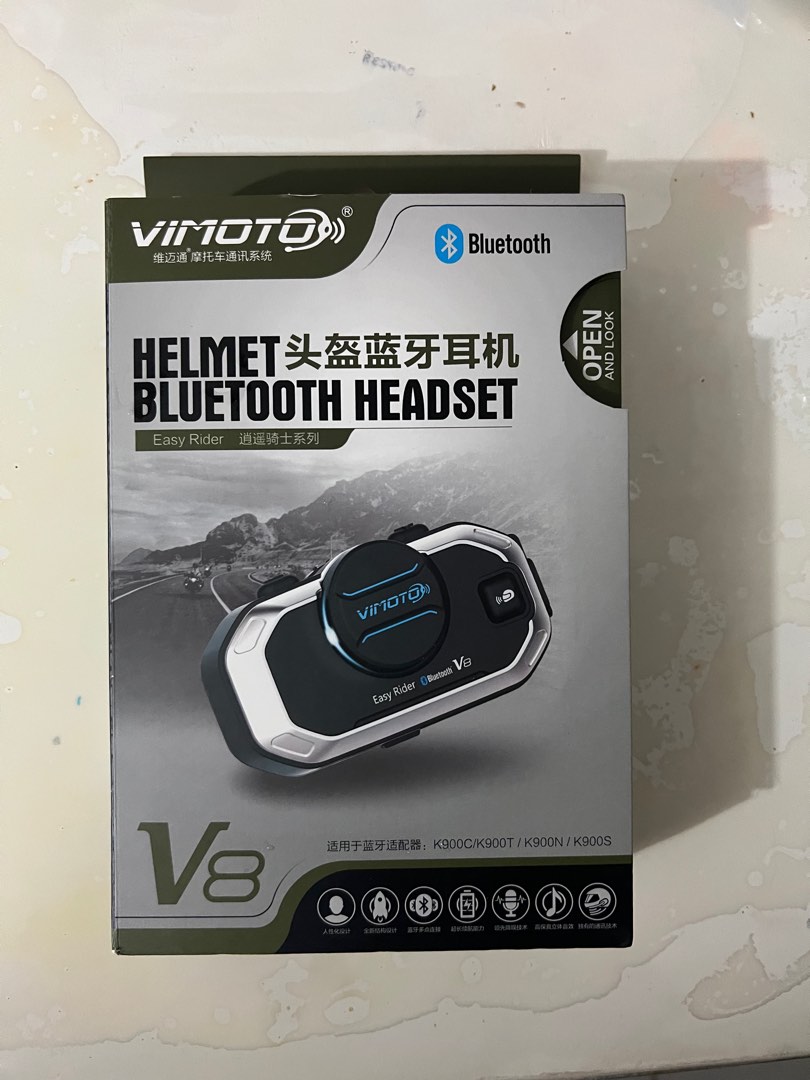Motorcycle Bluetooth Vimoto V8(English), Motorcycles, Motorcycle ...