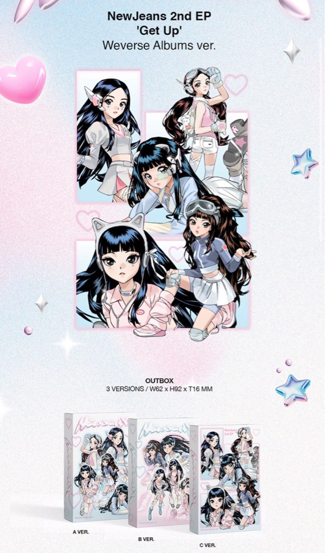 newjeans 2nd ep get up weverse album, Hobbies & Toys, Memorabilia ...