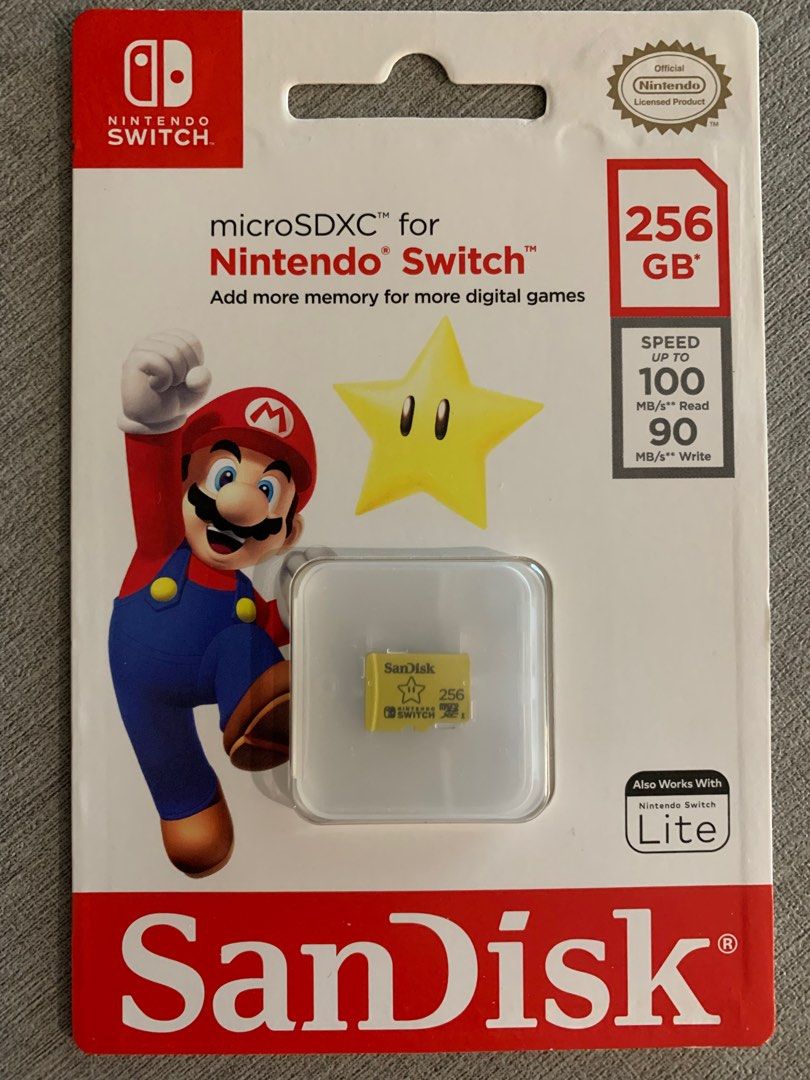 Nintendo switch sd card 256gb, Video Gaming, Video Games, Nintendo on ...