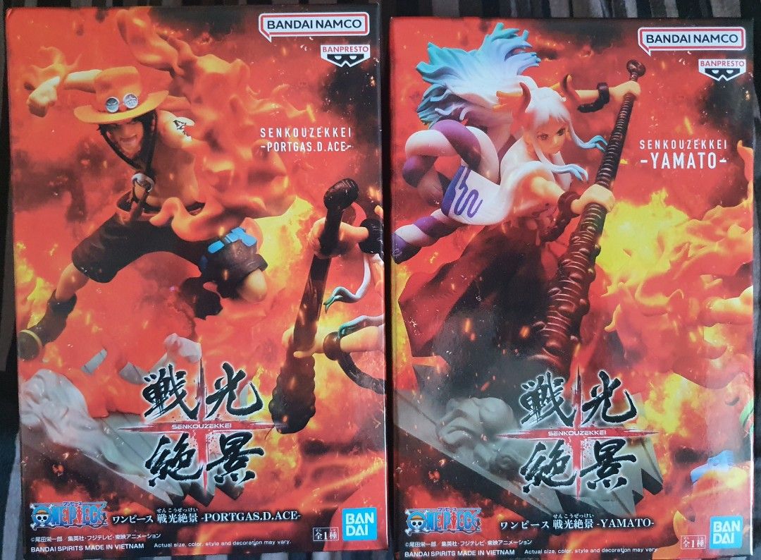 One Piece Senkozekkei Yamato VS Portgas D. Ace Figure Figurine, Hobbies ...
