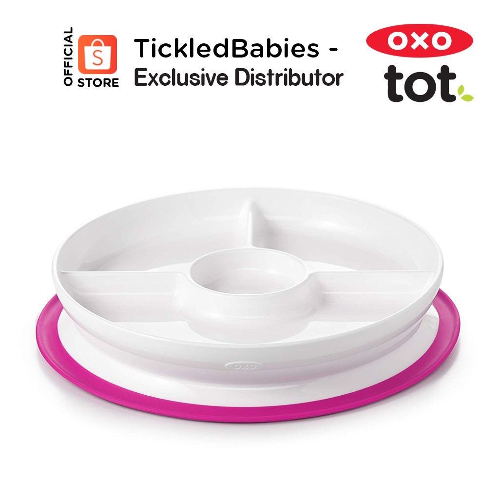 OXO Tot Stick and Stay Divided Suction Plate, Babies & Kids, Nursing ...