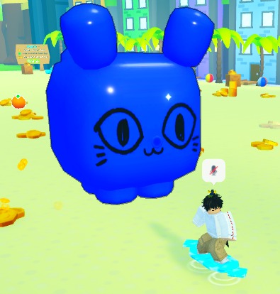 PET SIMULATOR X TITANIC BLUE BALLOON CAT on Carousell