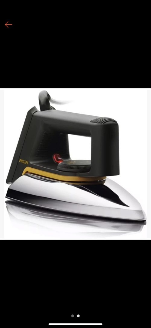 Philips classic dry iron HD1172, TV & Home Appliances, Irons & Steamers ...