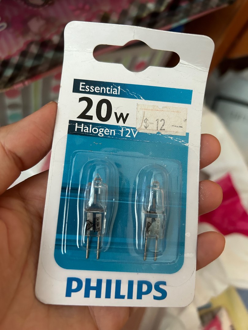 PHILIPS Essential 20W Halogen 12V 燈膽, 家庭電器, 其他家庭電器 - Carousell