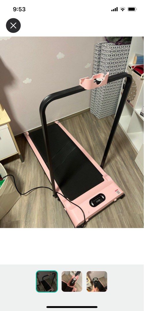 Pink treadmill, Sports Equipment, Exercise & Fitness, Cardio & Fitness ...