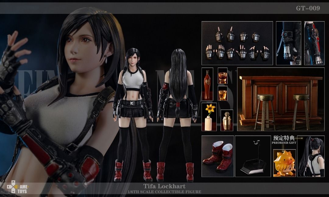 (PO) GAMETOYS 1/6 FINAL FANTASY REMAKE VII FF7 TIFA LOCKHART, Hobbies ...