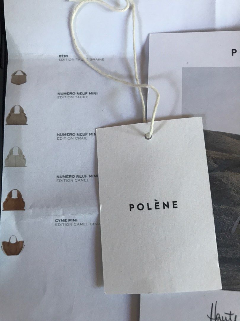 POLENE BAG TAG PRICE TAG LABEL TAG BOOKLET CARD KARTU OTENTIK TAS ...