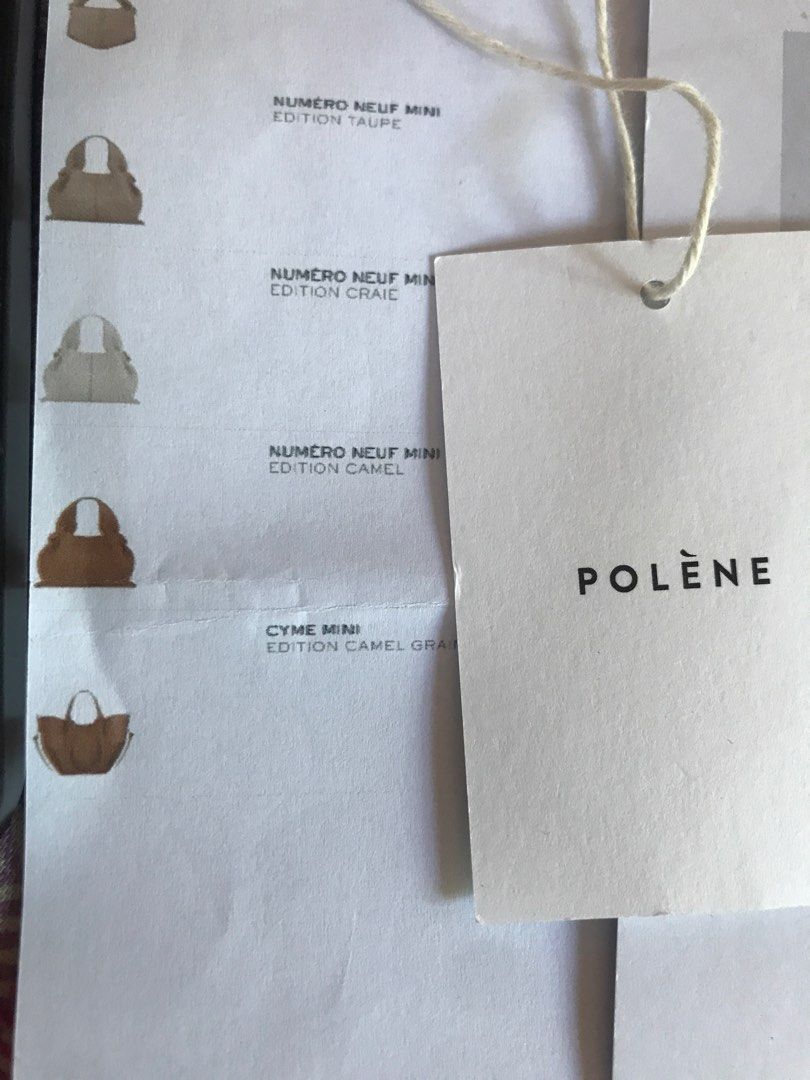 POLENE BAG TAG PRICE TAG LABEL TAG BOOKLET CARD KARTU OTENTIK TAS ...