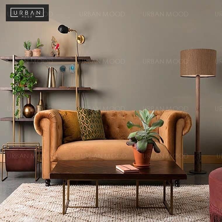 PORTER Herringbone Solid Wood Coffee Table, Furniture & Home Living ...