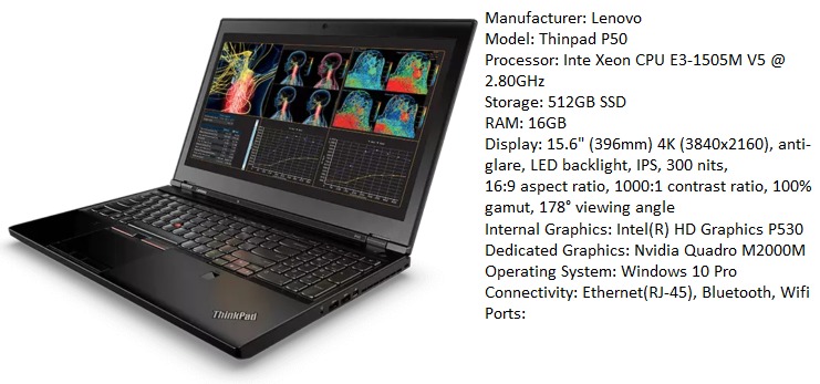 Premium Powerful Thinkpad P50 Laptop - Casual & Business Computing, Gaming, CAD, Office, School ...