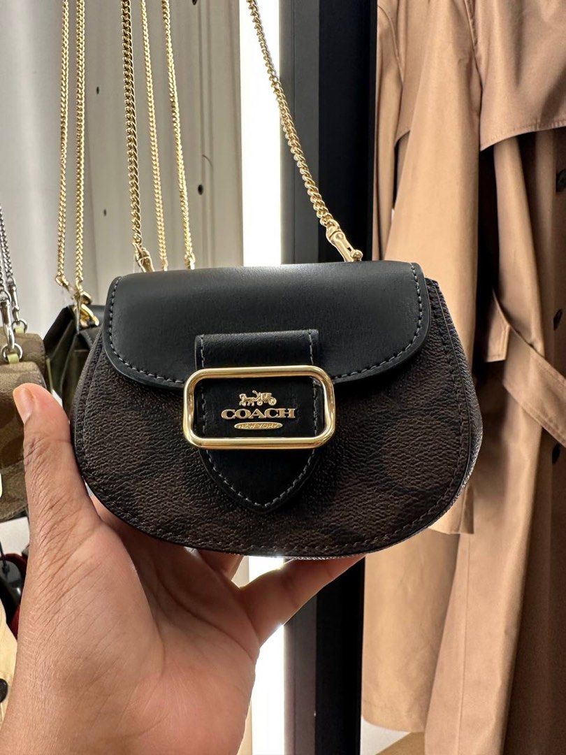 (PREORDER) COACH MORGAN CARD CASE CHAIN CROSSBODY, Women's Fashion ...