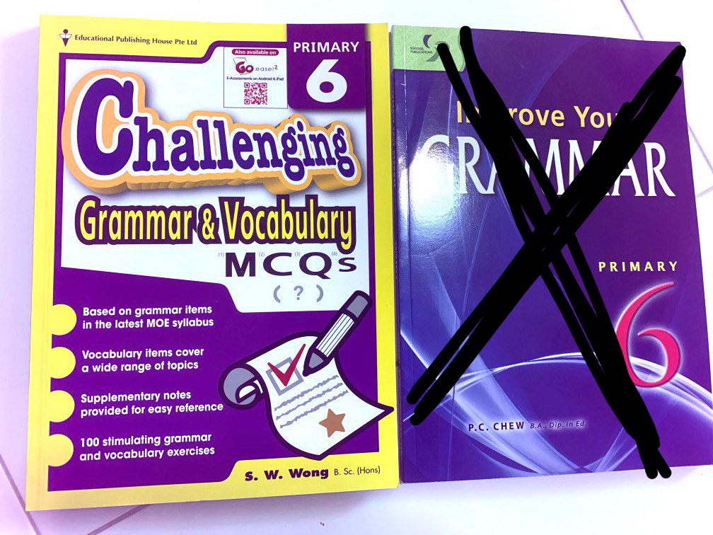 Primary 6: English Grammar / Vocabulary, Hobbies & Toys, Books ...