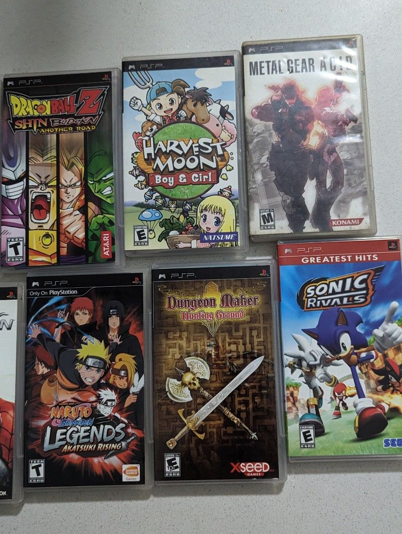 PSP Games playstation portable sonic rivals harvest moon boy girl ...