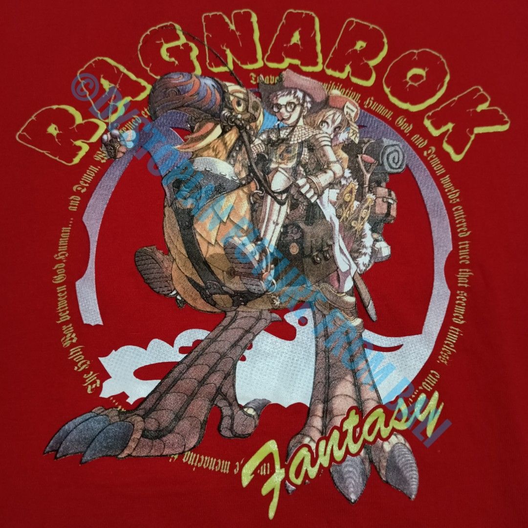 Rare Vintage 2003 Ragnarok - Peco Peco Knight Video Game Anime Ringer T ...