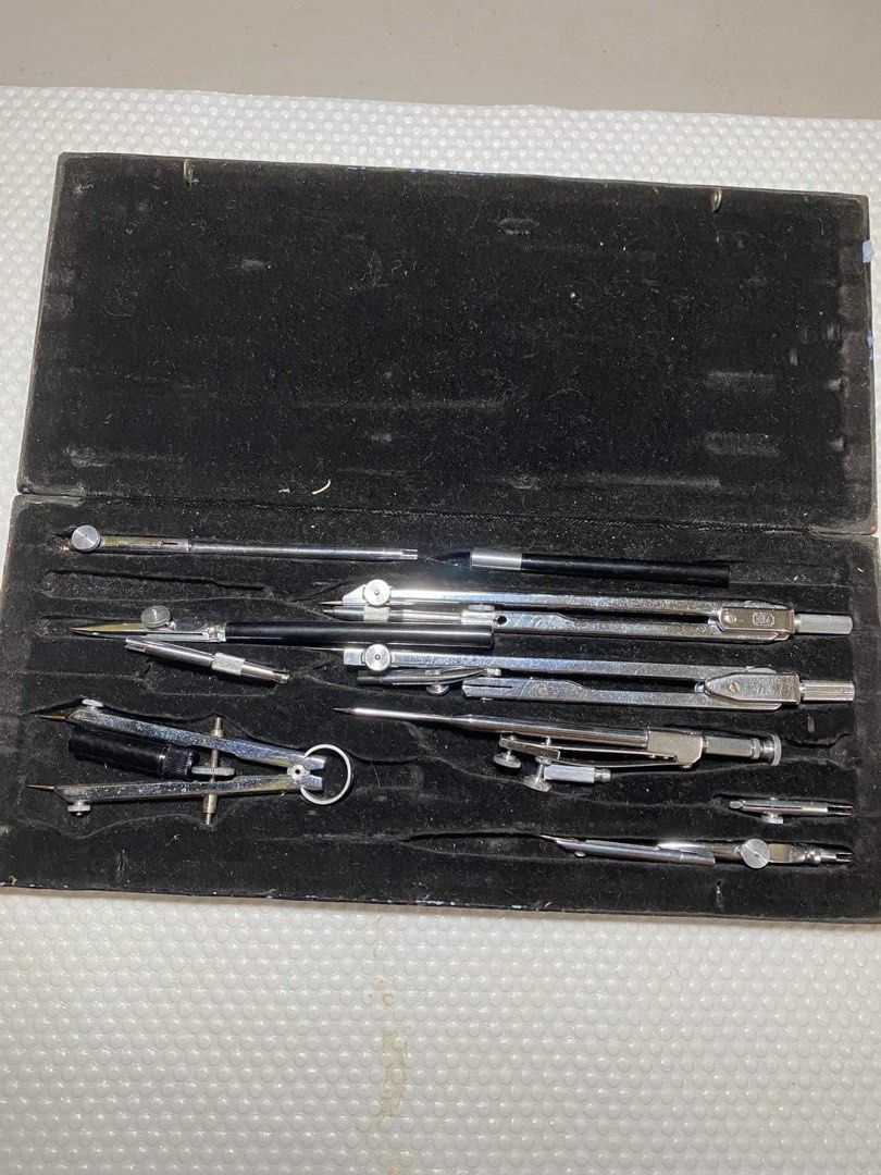 Rare Vintage Bofa Technical Drawing Compass Set D-412 with case ...