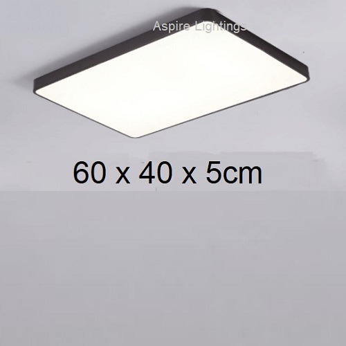 Rectangle Black Rectangle Ceiling LED Lighting, Furniture & Home Living ...