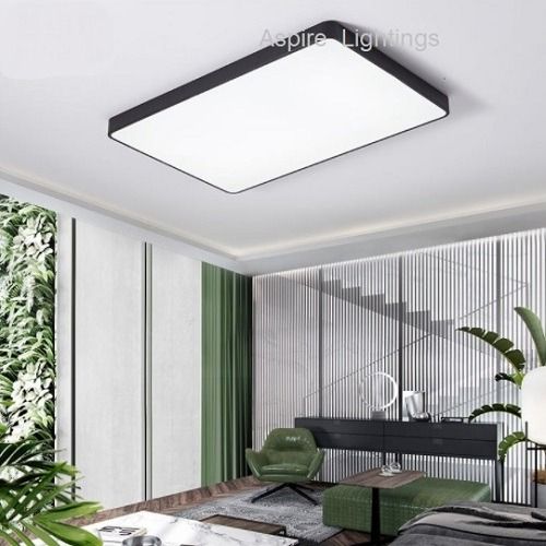 Rectangle Black Rectangle Ceiling LED Lighting, Furniture & Home Living ...