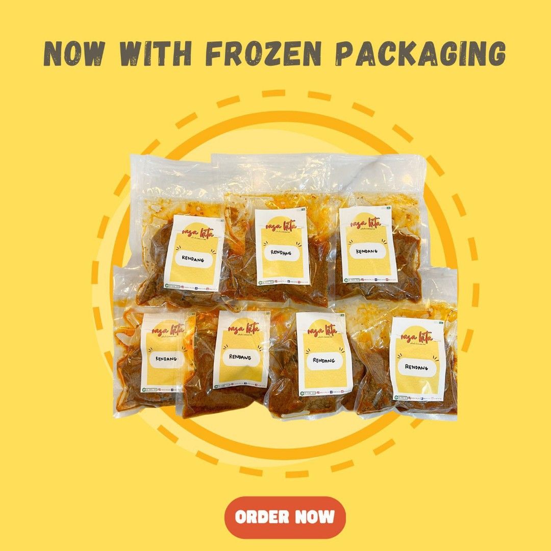 Rendang. Frozen Pre Cooked Meal. Masakan Indonesia, Food & Drinks ...