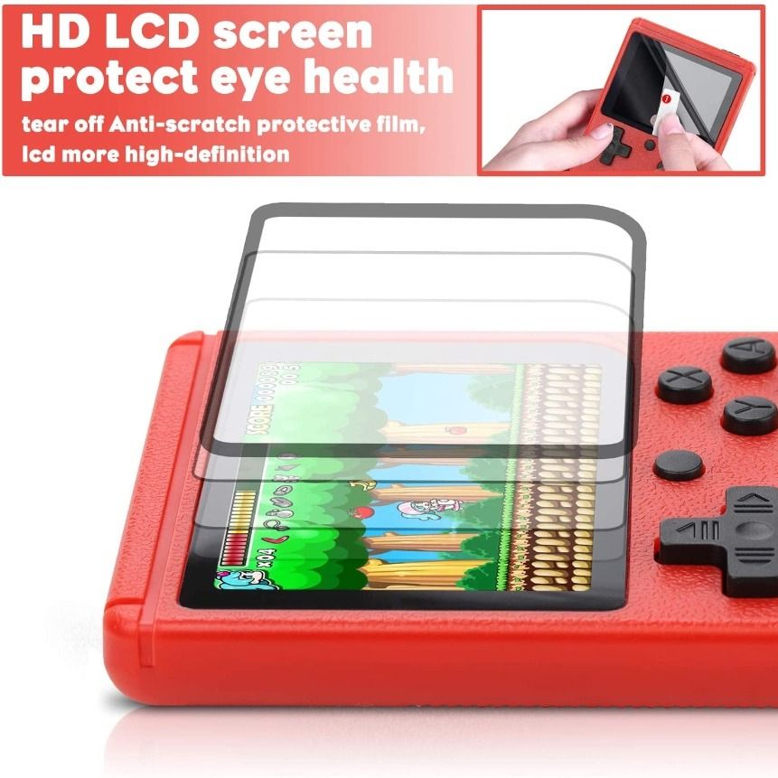 Retro Portable Mini Handheld Video Game Console 8-Bit 3.0 Inch Color ...