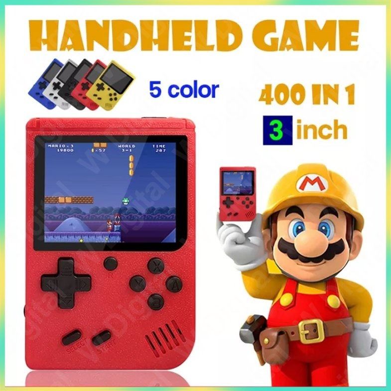 Retro Portable Mini Handheld Video Game Console 8-Bit 3.0 Inch Color LCD Kids Color Game Player ...