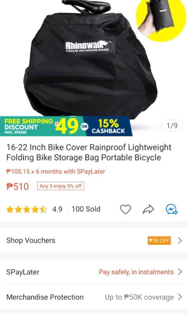 Rhinowalk Folding Bike Cover on Carousell