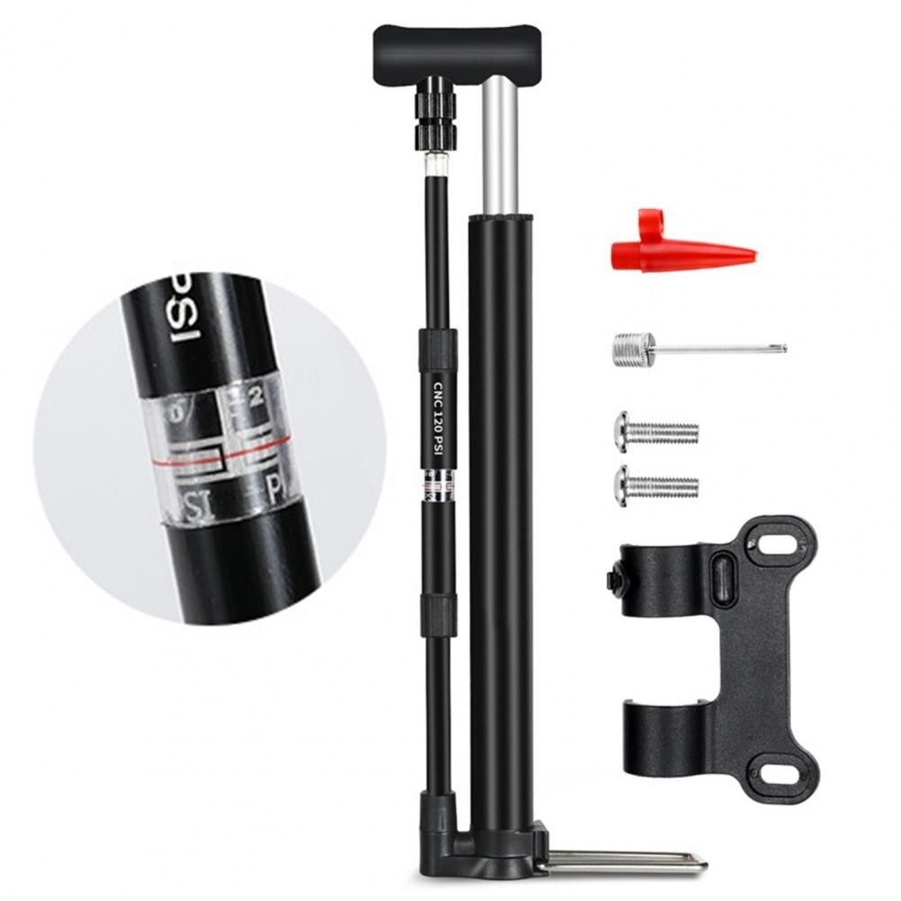 ROCKBROS Air Pump With Gauge 120 PSI Aluminum Alloy Foot Inflator ...