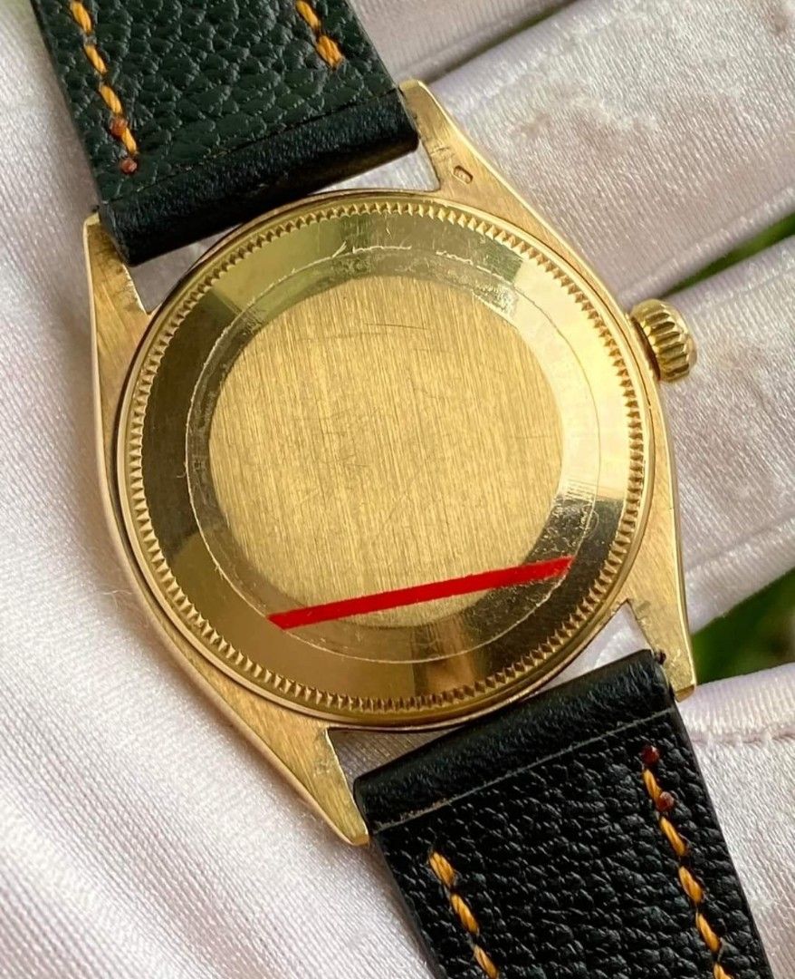 (ROLEX 1005) 34mm OP - 18k solid gold, Luxury, Watches on Carousell