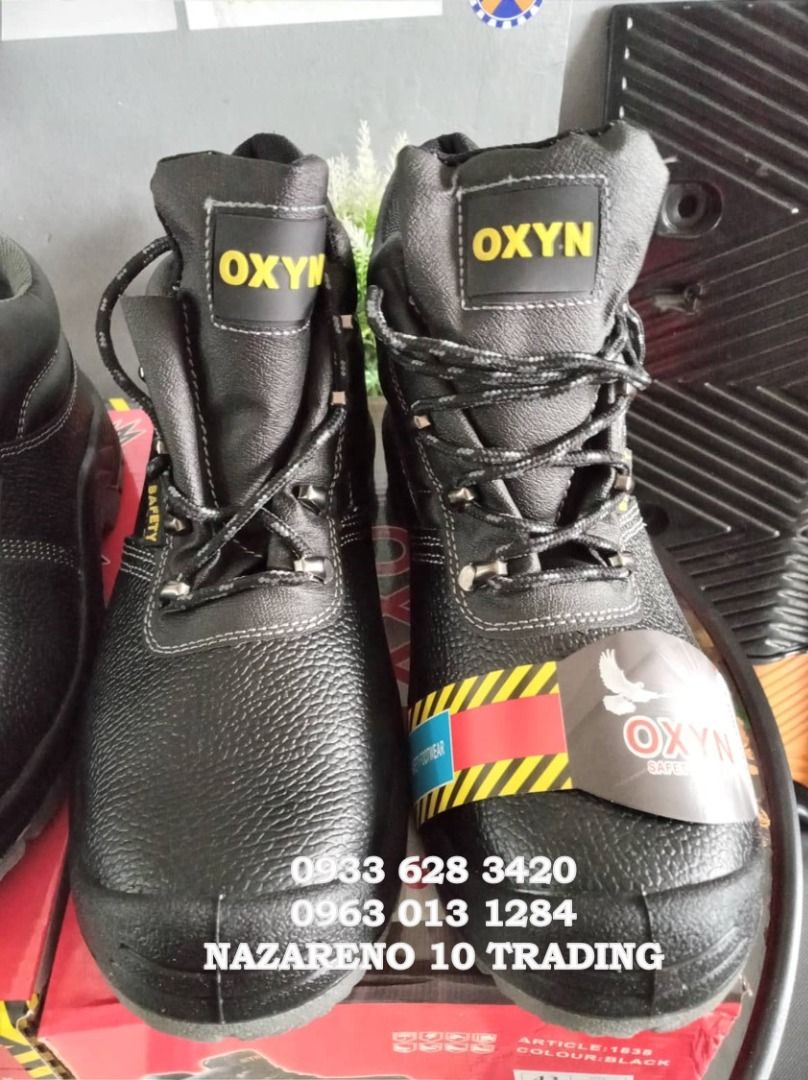 safety Shoes OXYN Brand Steel Toe on Carousell