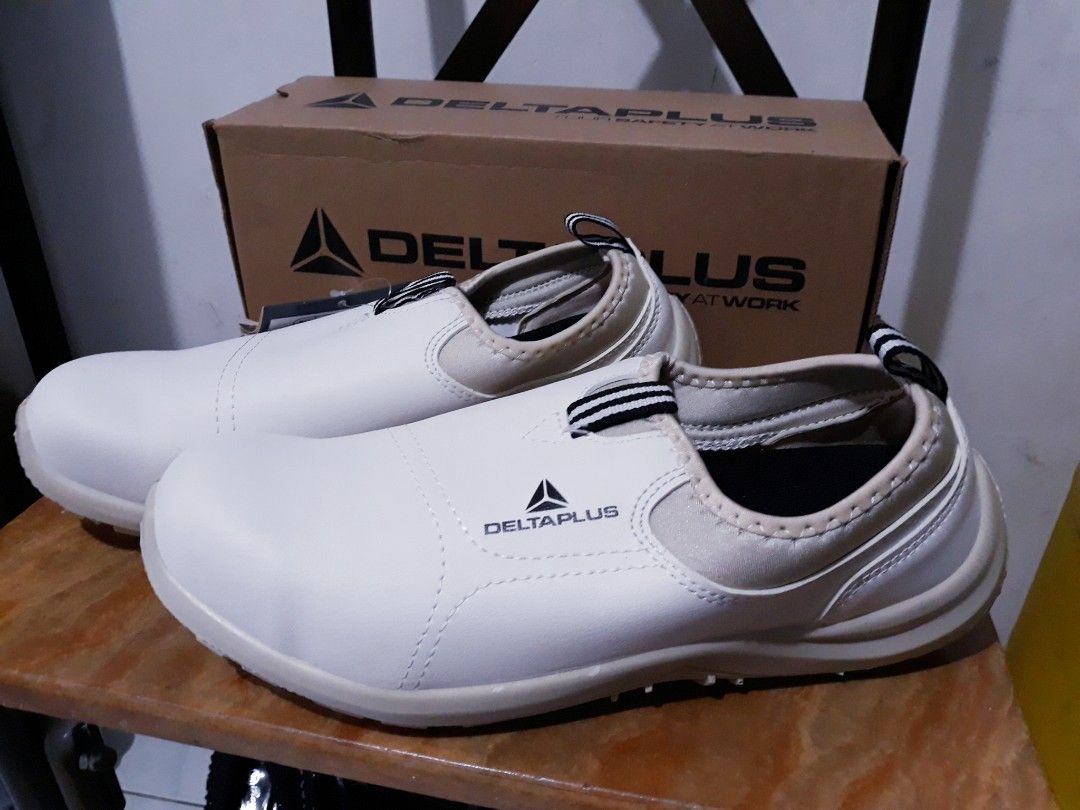 Safety Shoes White Water Resistant Steel Toe (DELTAPLUS), Men's Fashion ...