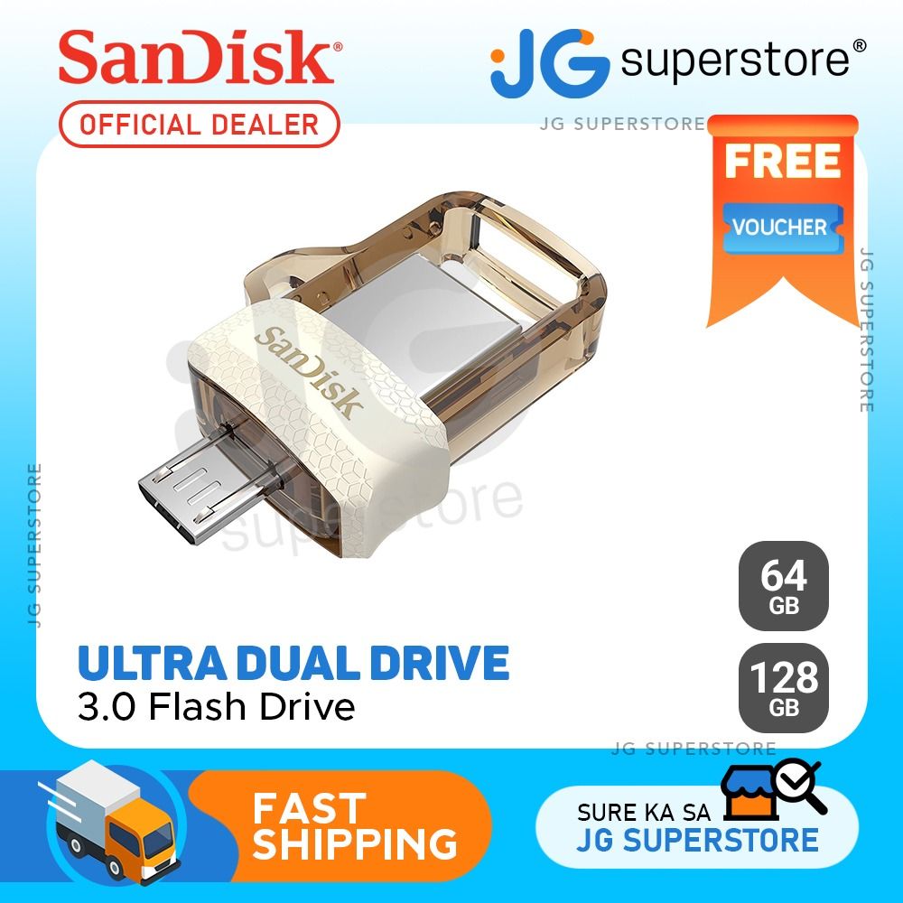 SanDisk Ultra 64GB 128GB 256GB Dual Drive M3 0 USB Flash Drive With Micro USB OTG