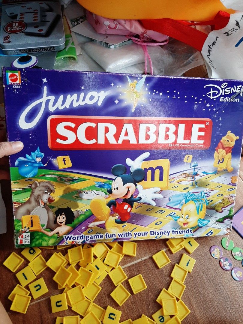 Scrabble junior disney edition, Toys & Collectibles, Permainan Papan & Kartu di Carousell