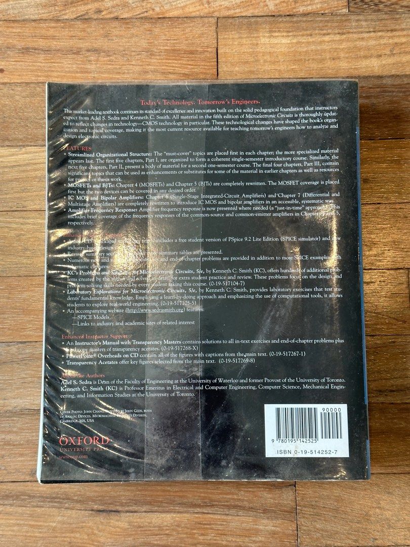 [Sedra / Smith] Microelectronic Circuits, 5th Edition, Hobbies & Toys ...