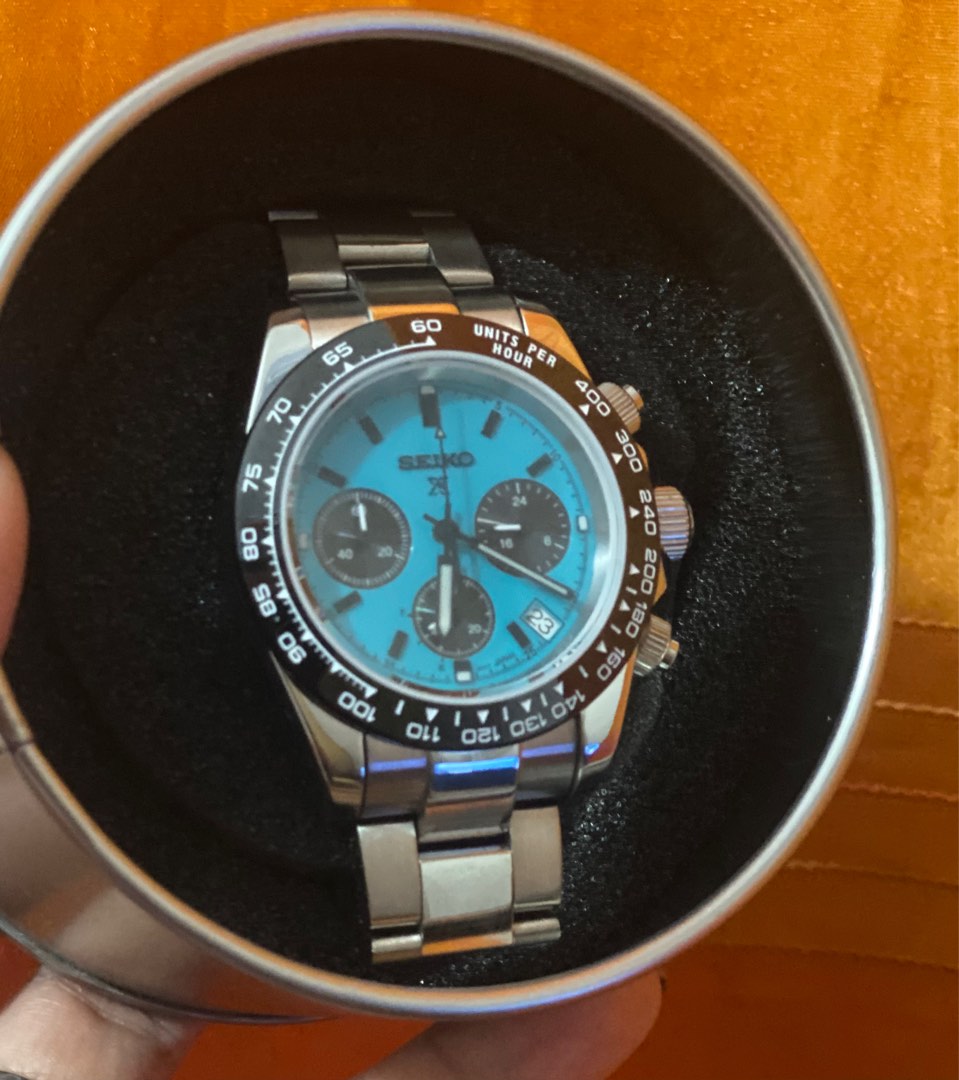 Seiko daytona blue panda custom mods, Luxury, Watches on Carousell