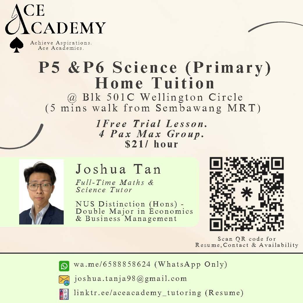 [Sembawang] Primary 5 & 6 Science Group Tuition, Learning & Enrichment, Enrichment & Tuition on ...