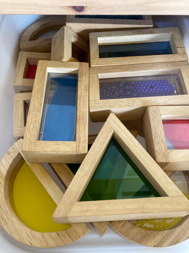 Sensory wooden blocks, Hobbies & Toys, Toys & Games on Carousell
