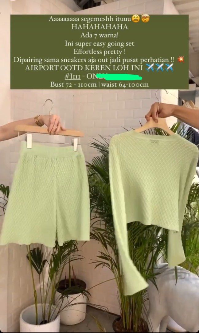 Set marizen, Fesyen Wanita, Pakaian Wanita, Lainnya di Carousell