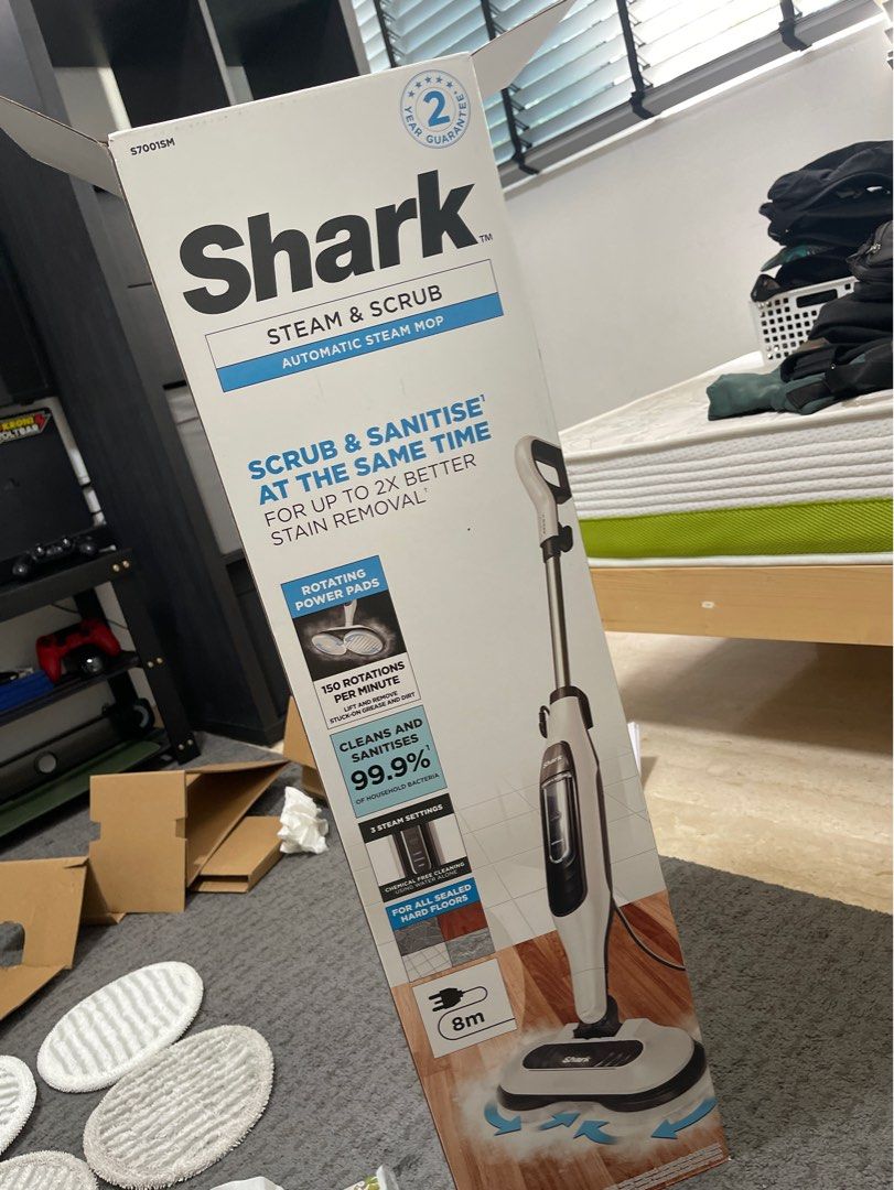 Shark Steam & Scrub Mop S7001SM, TV & Home Appliances, Vacuum Cleaner ...