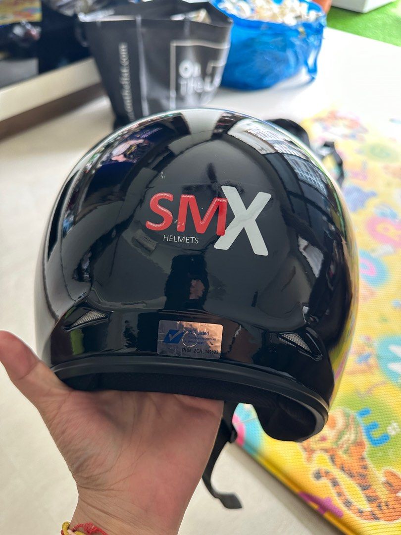 SMX open faced helmet L size, Motorcycles, Motorcycle Accessories on ...