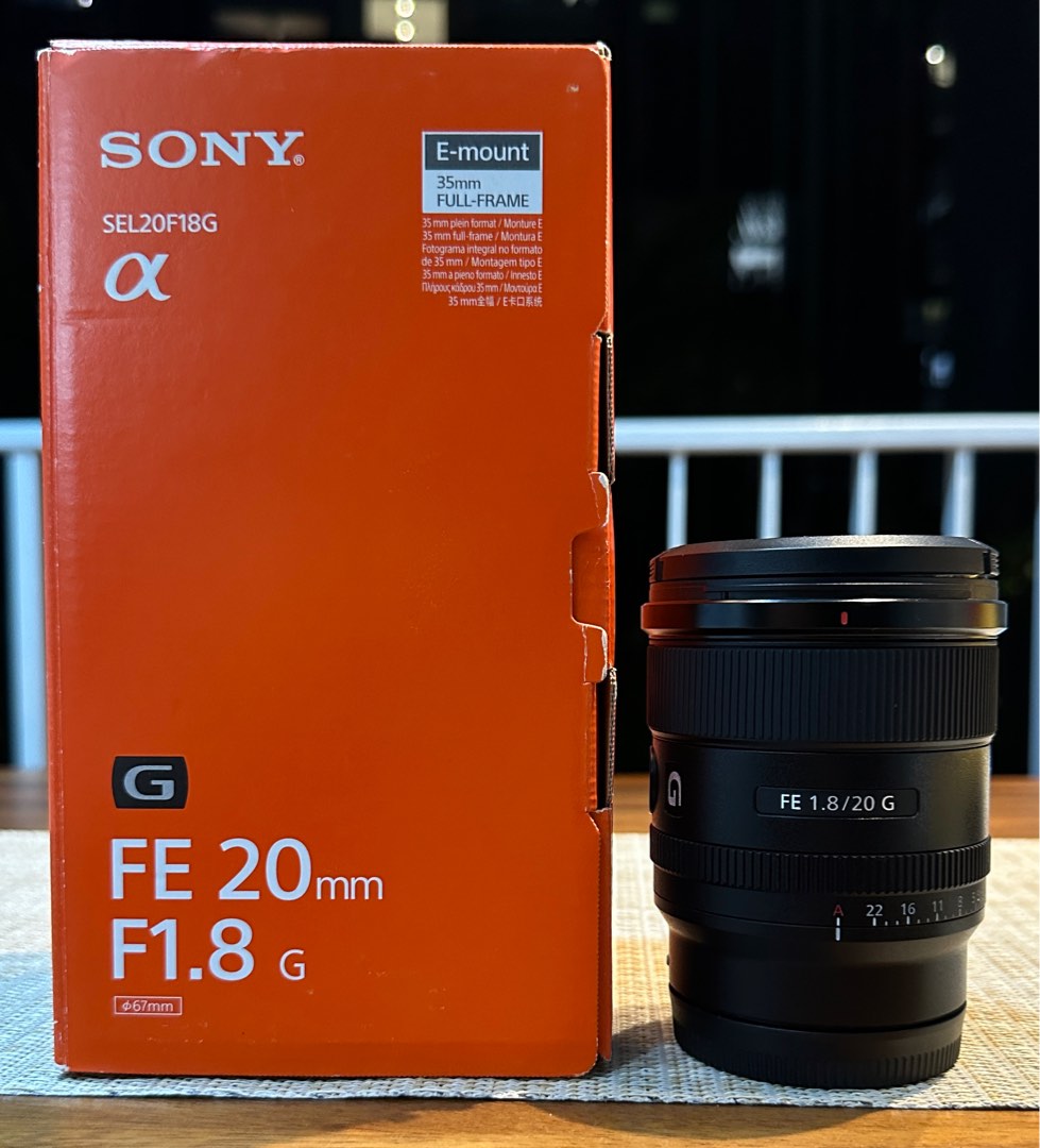 Sony FE 20mm F1.8 G (E-mount), Photography, Lens & Kits on Carousell