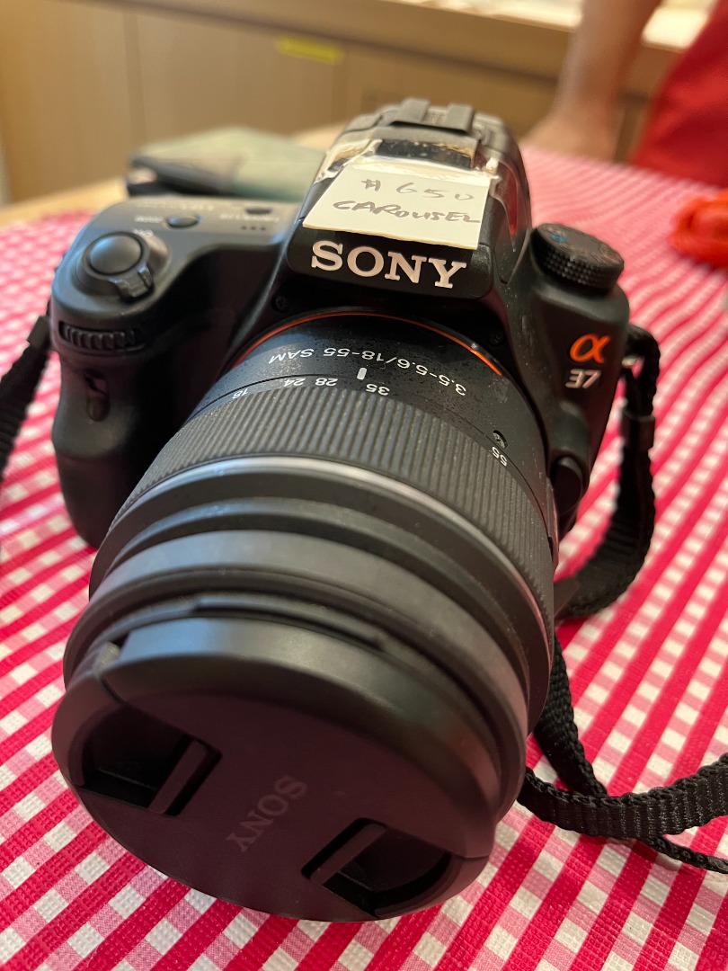 Sony SLT A37 Camera with Lens, Photography, Cameras on Carousell
