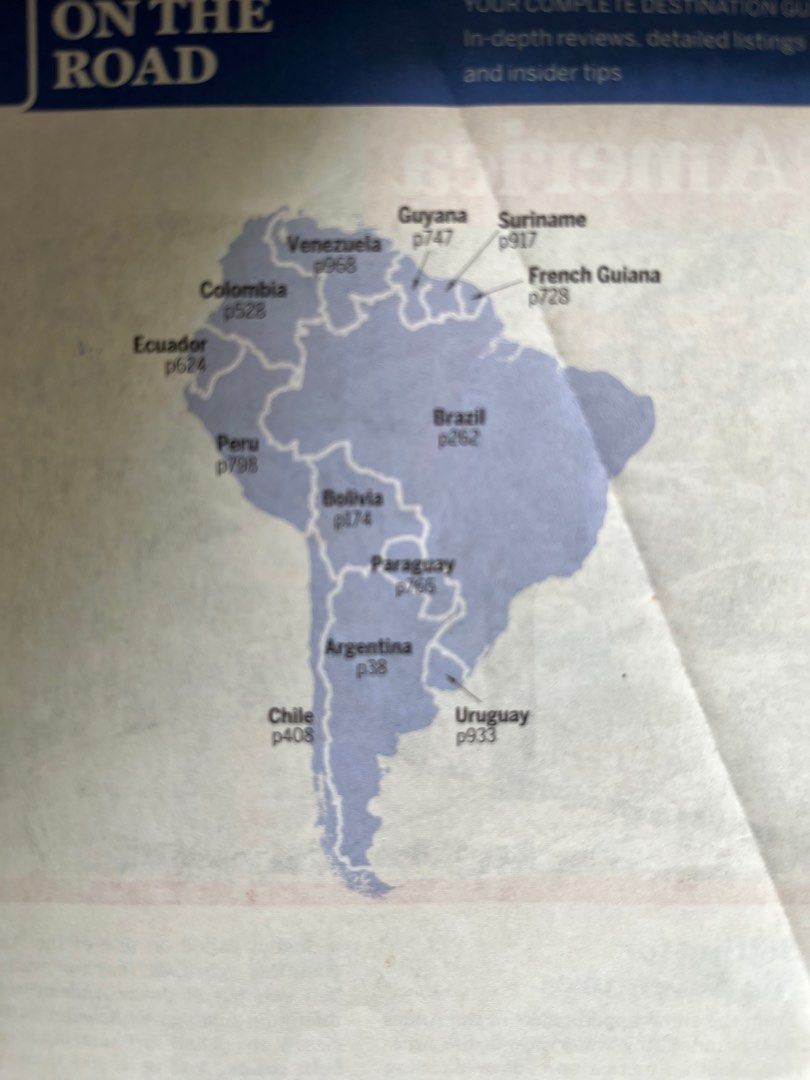 South America Guide, Hobbies & Toys, Books & Magazines, Travel ...